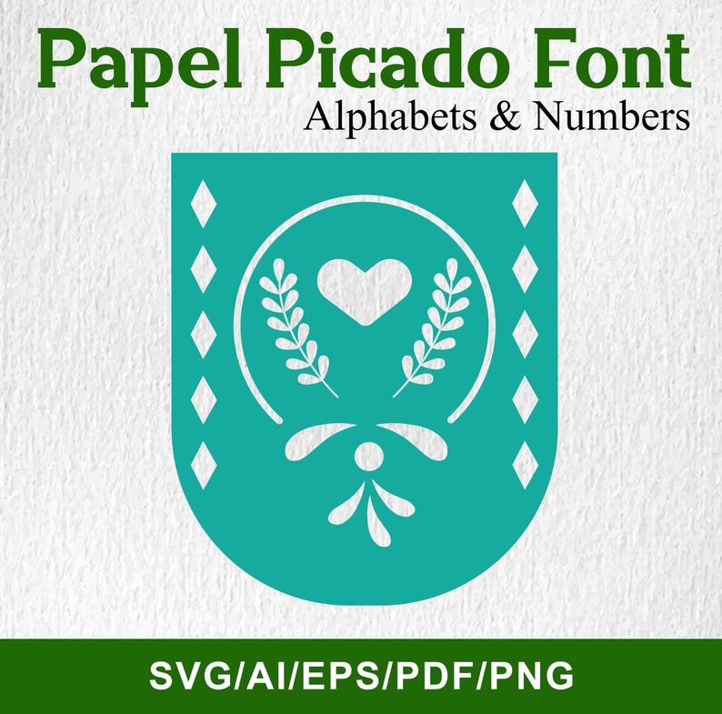 Papel Picado SVG Clipart Bundle: Mexican Fiesta Banner (digital ...