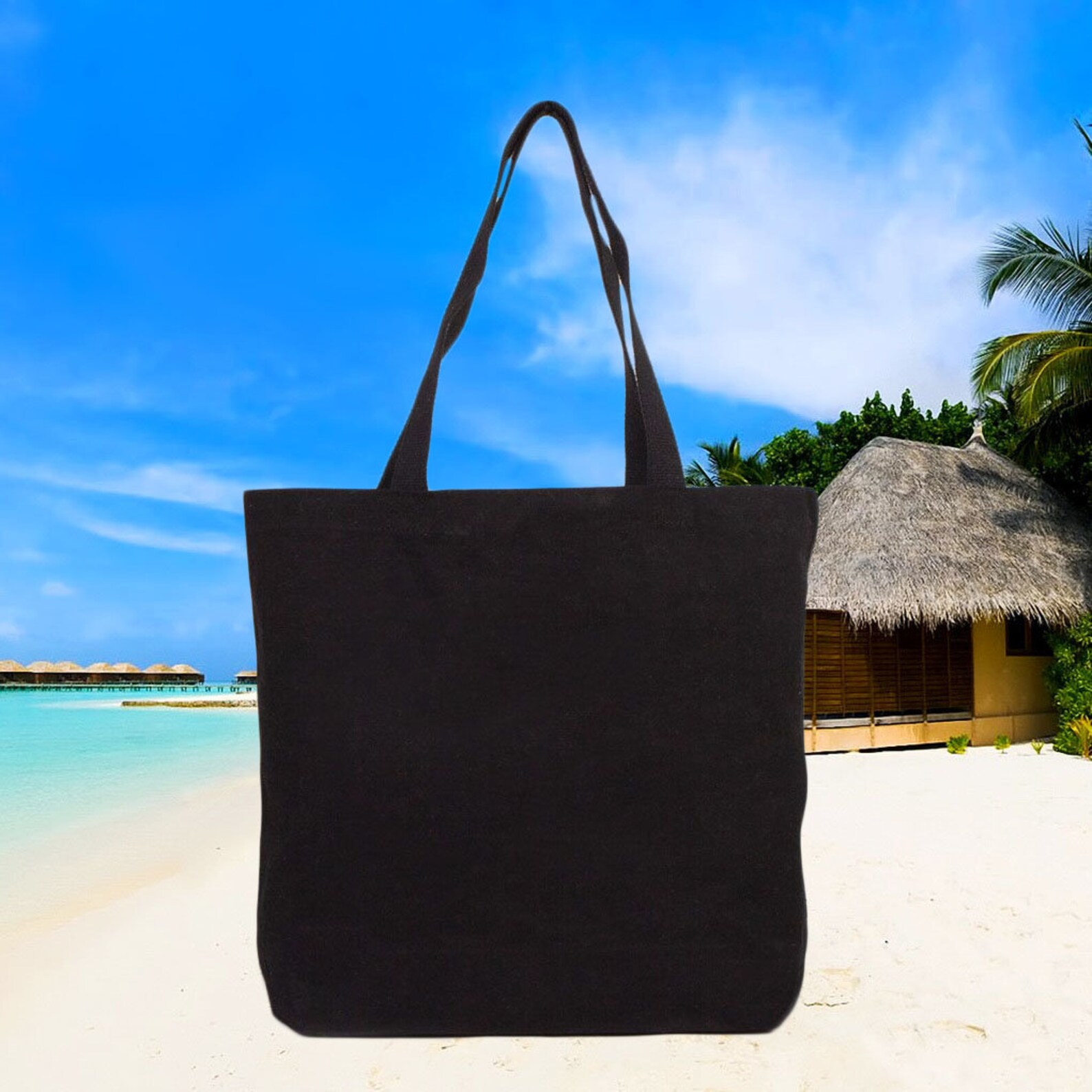 Blank Canvas Tote Bags with Pocket and Zipper 100% Cotton | Etsy