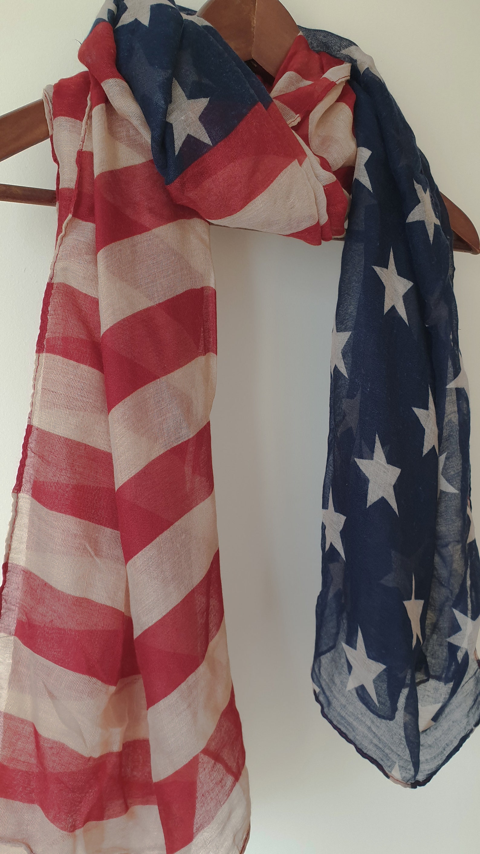 American Flag Scarf American Scarf Cotton Star Scarf Patriotic Scarf ...