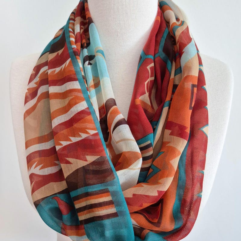Aztec Scarf - Etsy