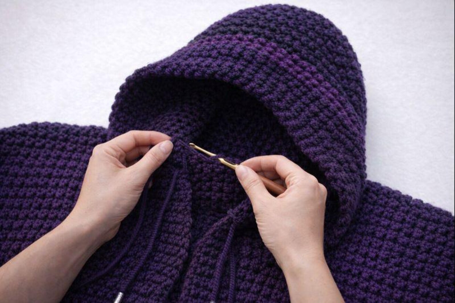 Chunky Crochet Hooded Jacket Pattern – Cozy Crochet Hoodie Cardigan ...