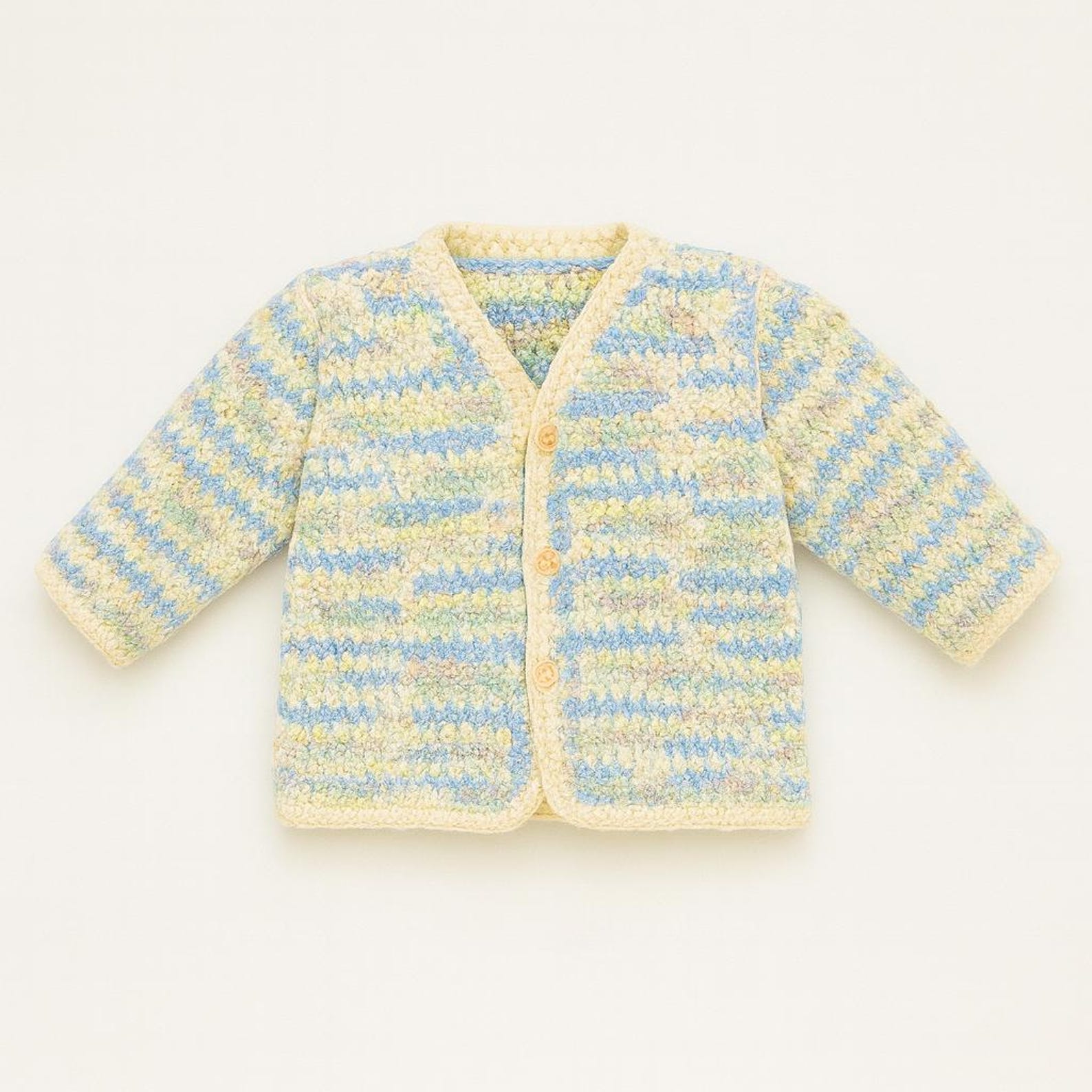 Baby Crochet Jacket Pattern | Cozy Multicolor Stitch Sweater PDF | Easy ...