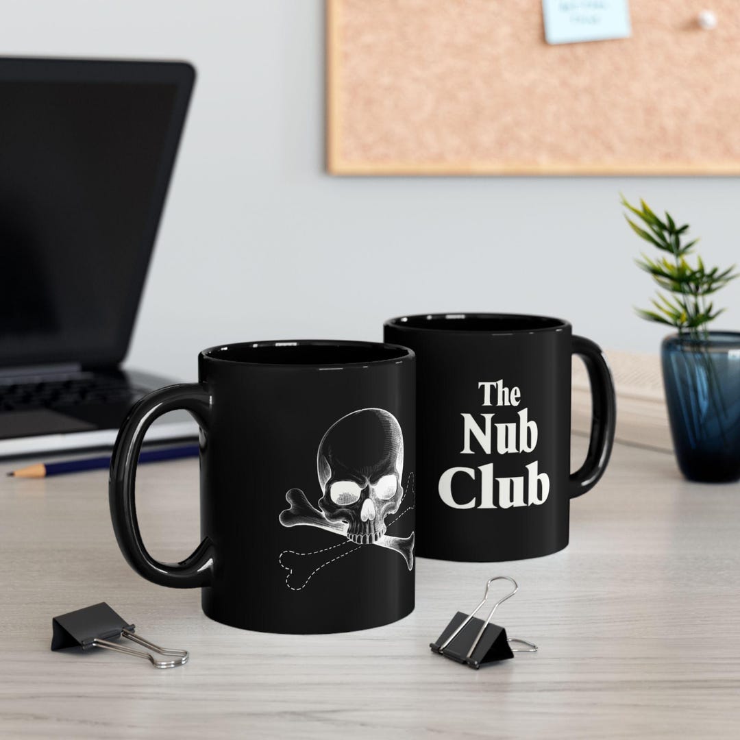 The Nub Club Logo Mug Black Ceramic - Etsy