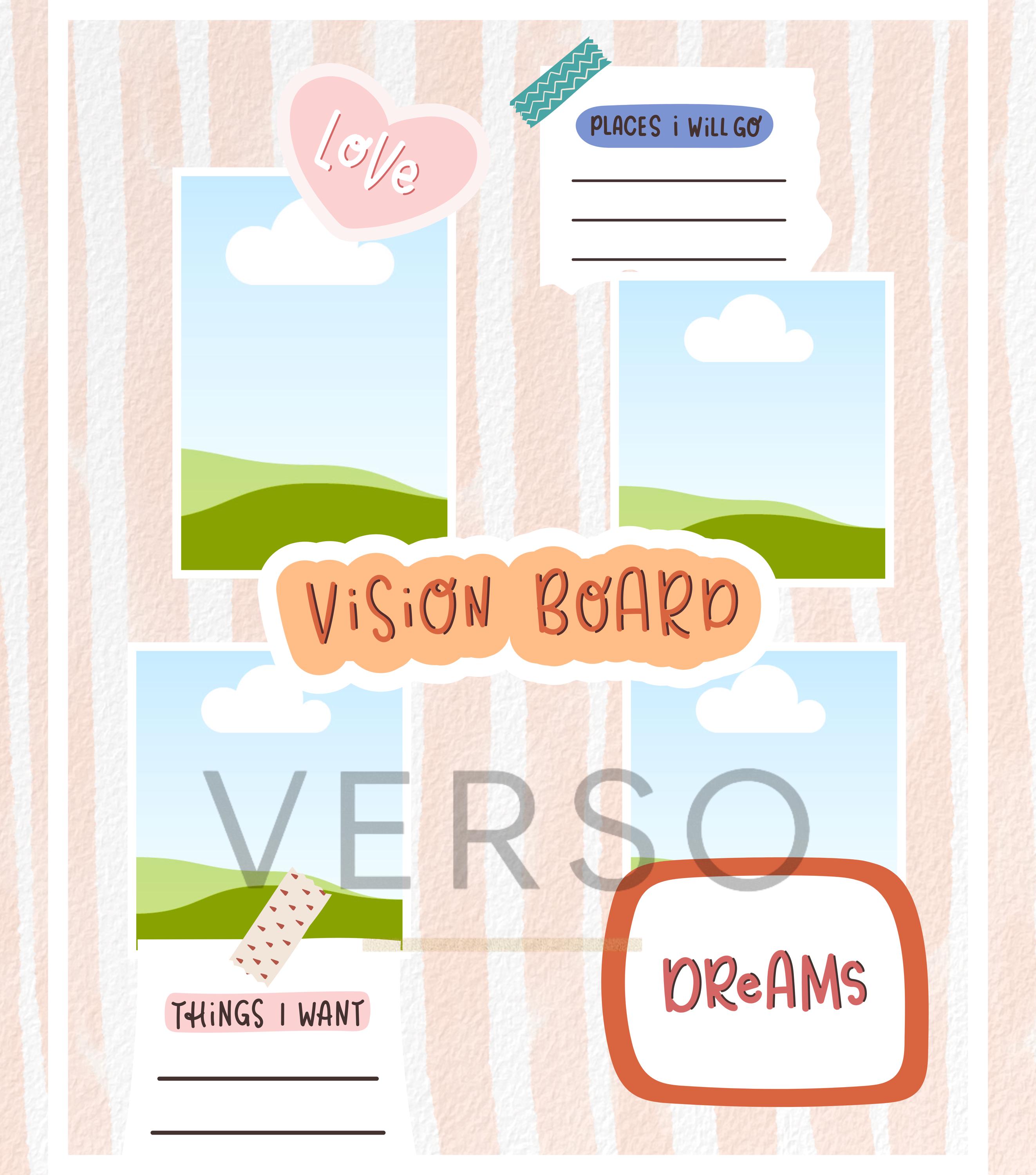 Aesthetic VISION BOARD 2026 Kit | Printable MANIFESTATION Planner | 5 ...