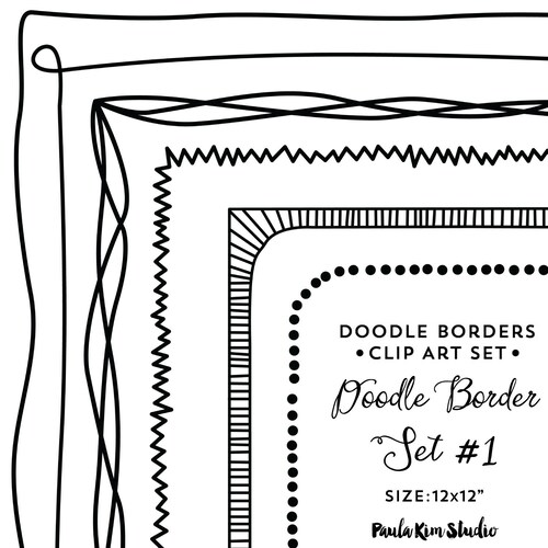 Rope Digital Edging Clipart Borders Instant Download - Etsy