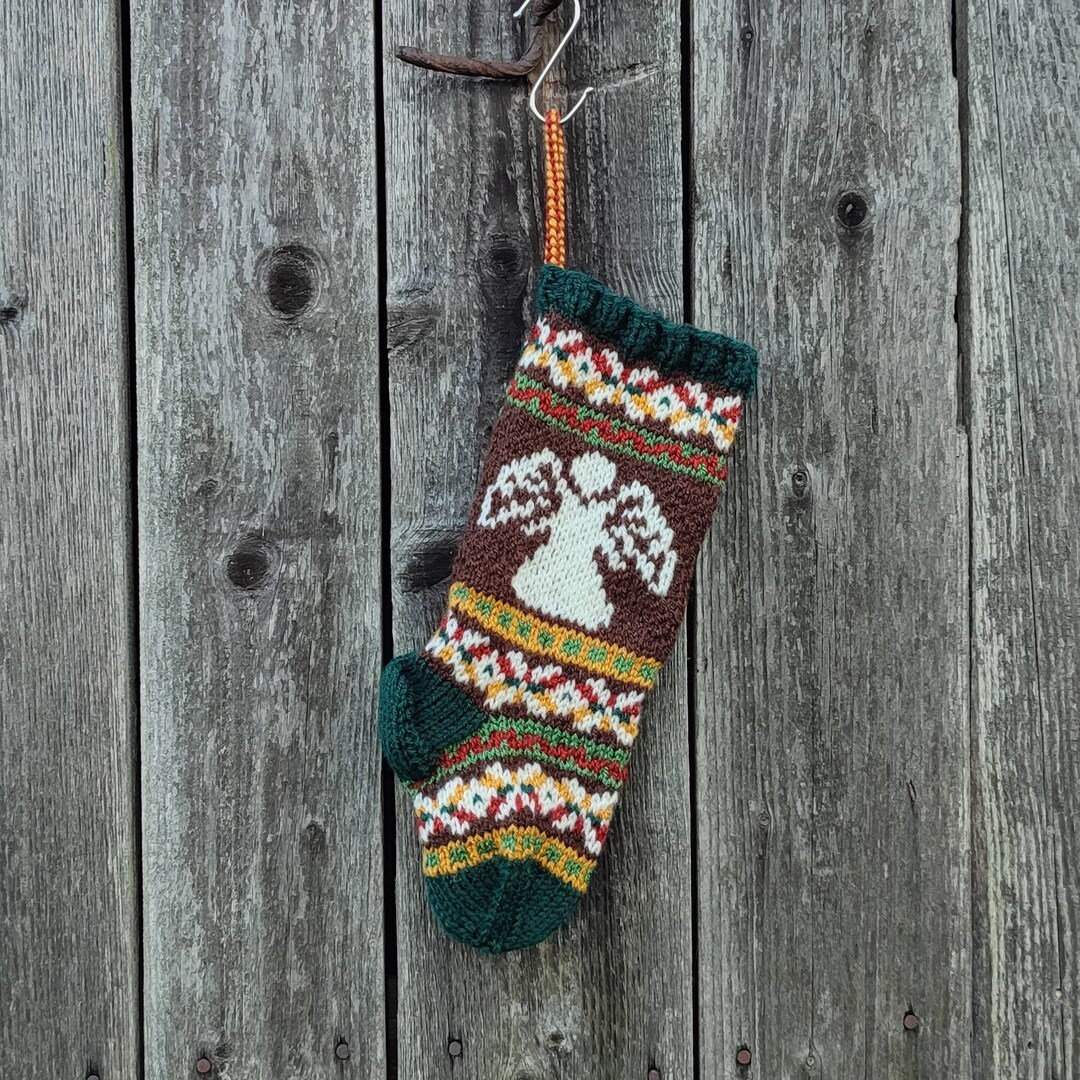 SHIPS 2024 Small Angel Christmas Stocking, Angel Christmas Stocking ...