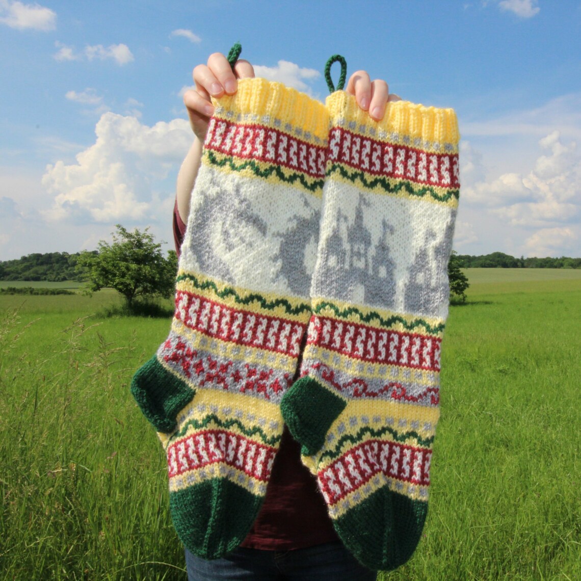 Pattern Fair Isle Knitting Instruction for Christmas Stockings - Etsy