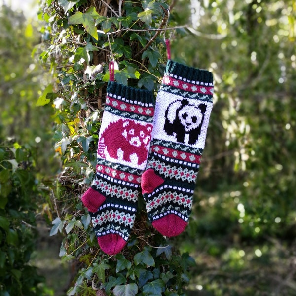 Panda Knit Pattern - Etsy