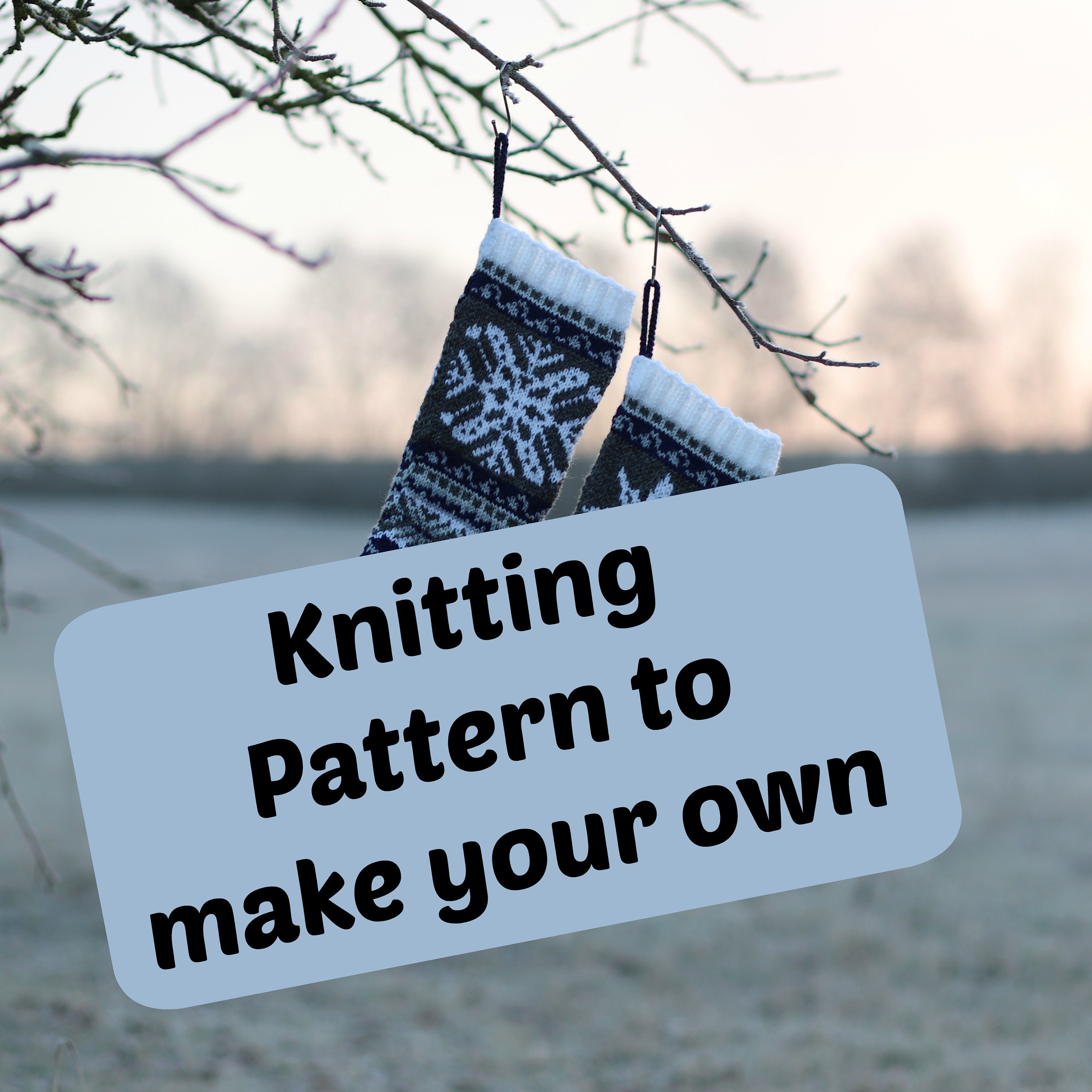 Snowflake Fairisle Pattern, Snowflake Knit Pattern, Christmas Stockings ...