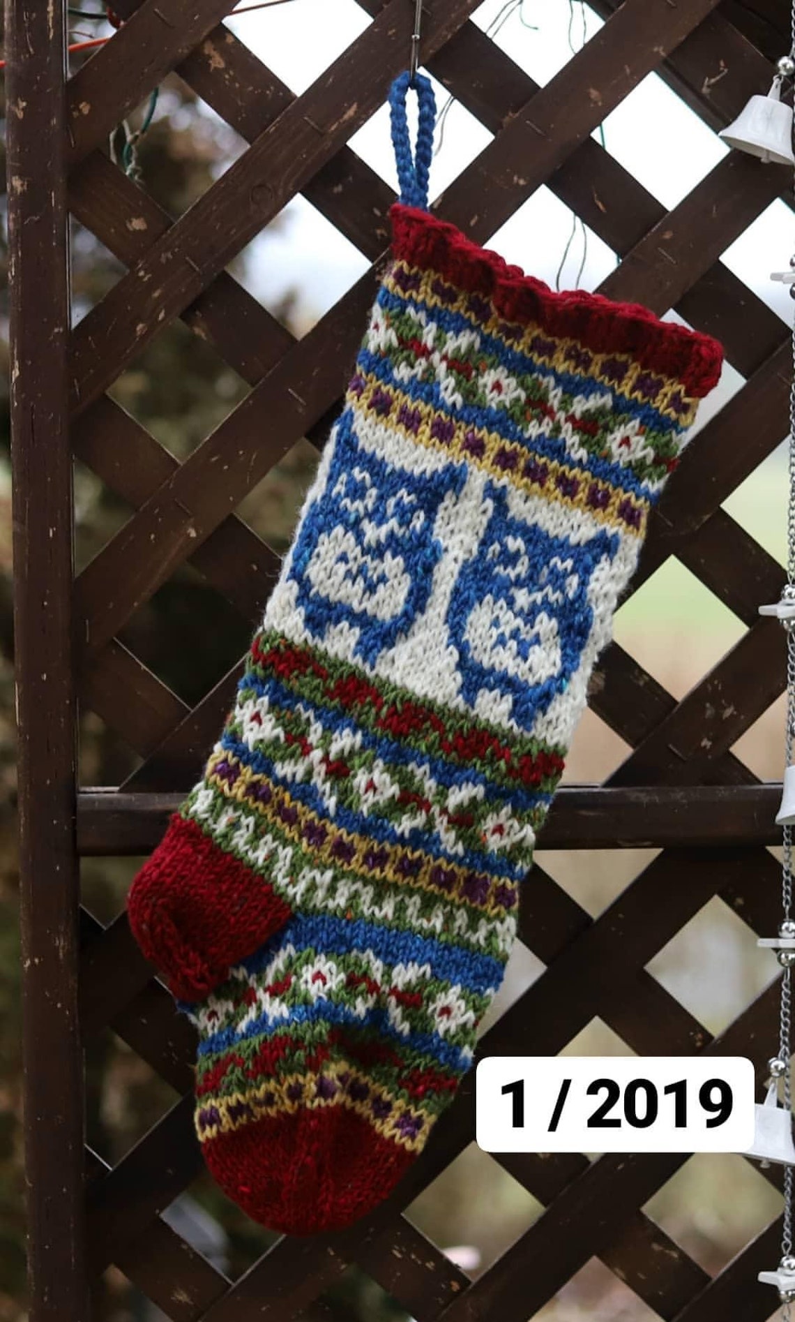 Wool Christmas Stocking Owl Christmas Stocking Fair Isle - Etsy