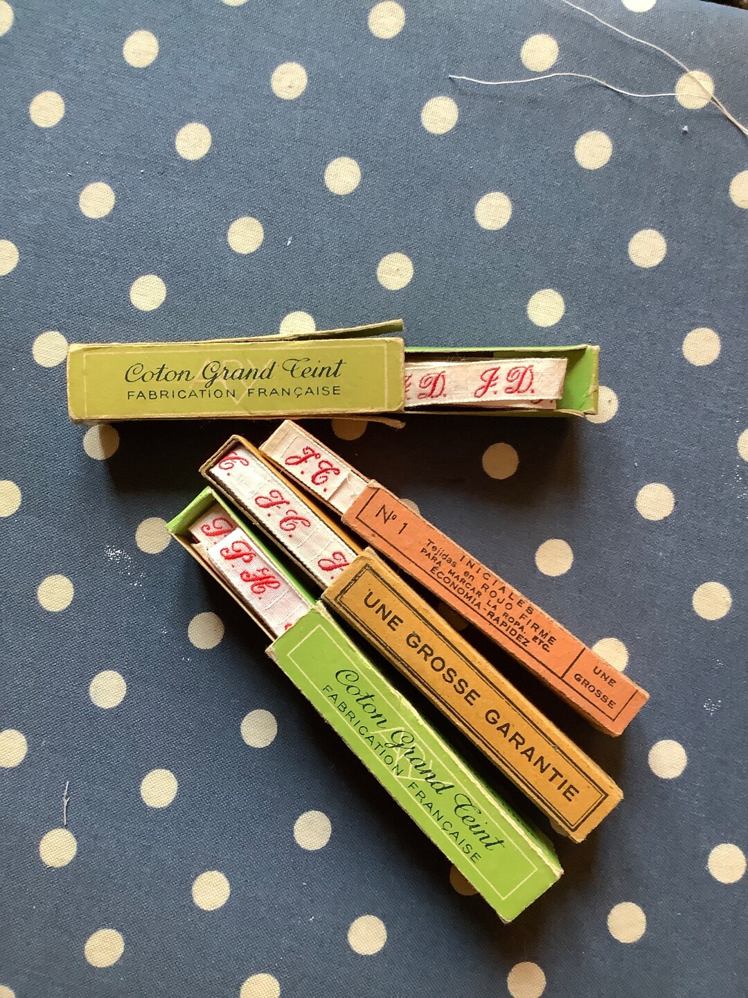 Antique French Initials Tape - Etsy