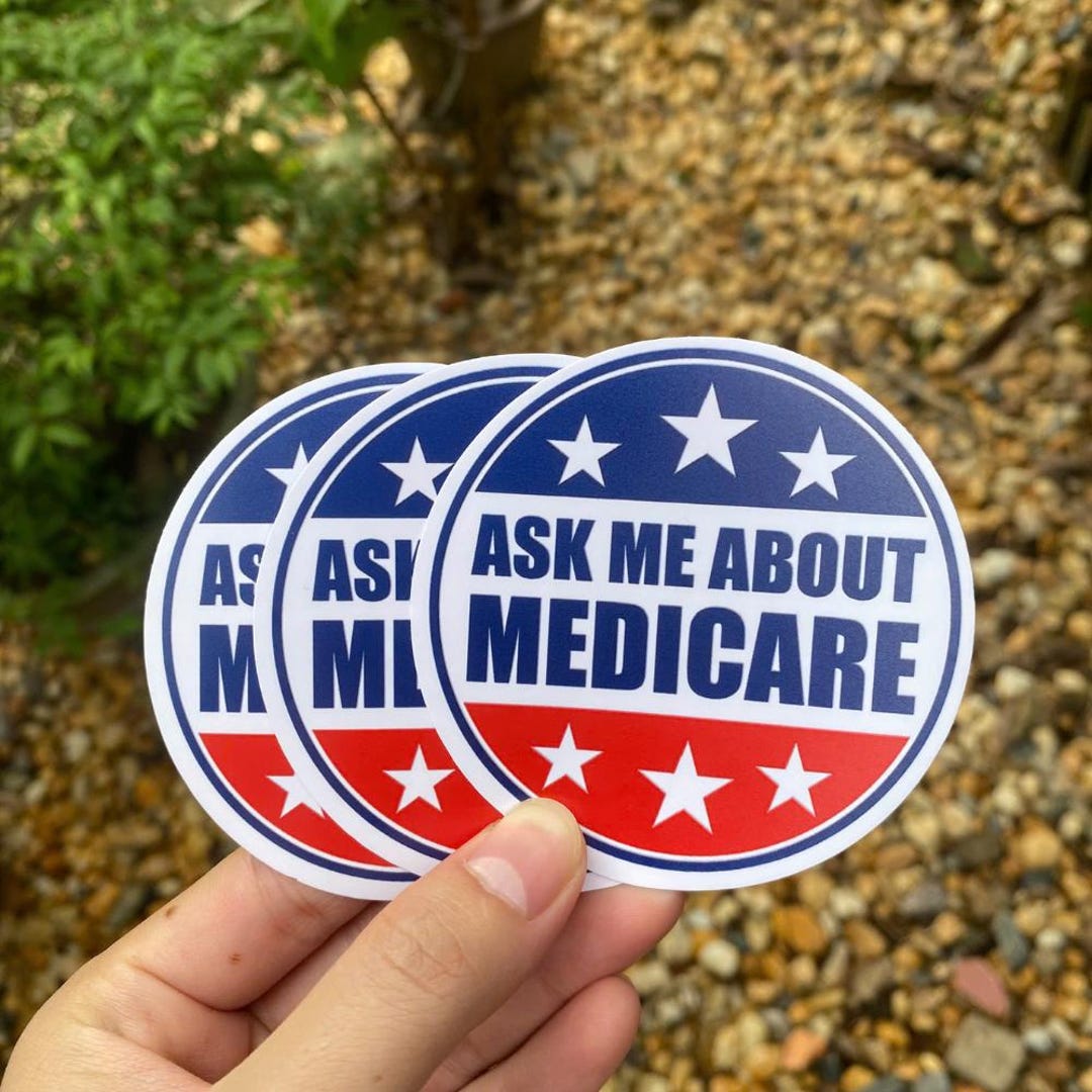 Ask Me About Medicare Sticker Set - Healthcare Awareness Vinyl Decals ...