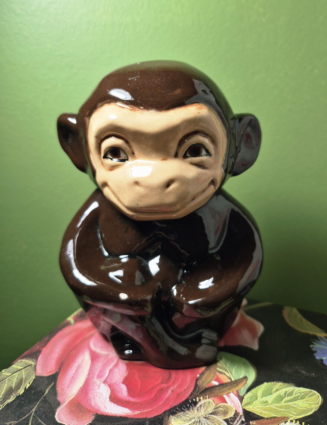 1960s Ceramic Monkey Brown Glaze Vintage Hobbyist Pottery - Etsy