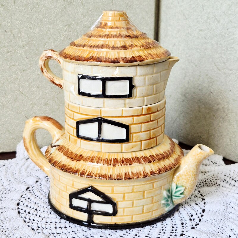 Stacked Teapot - Etsy
