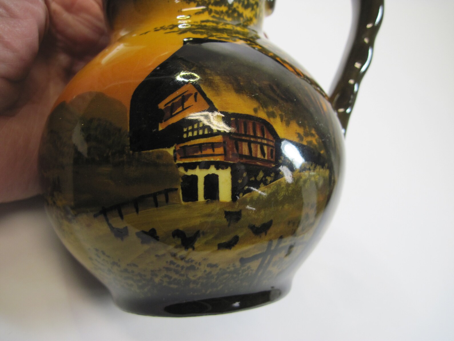 Vintage Pottery German Majolika SMF Schramberg Handgemalt | Etsy