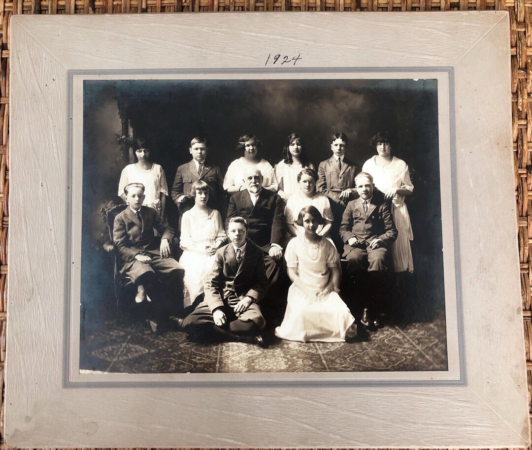 1924 Studio Portrait Photo, Students Classroom Group, Middle High ...
