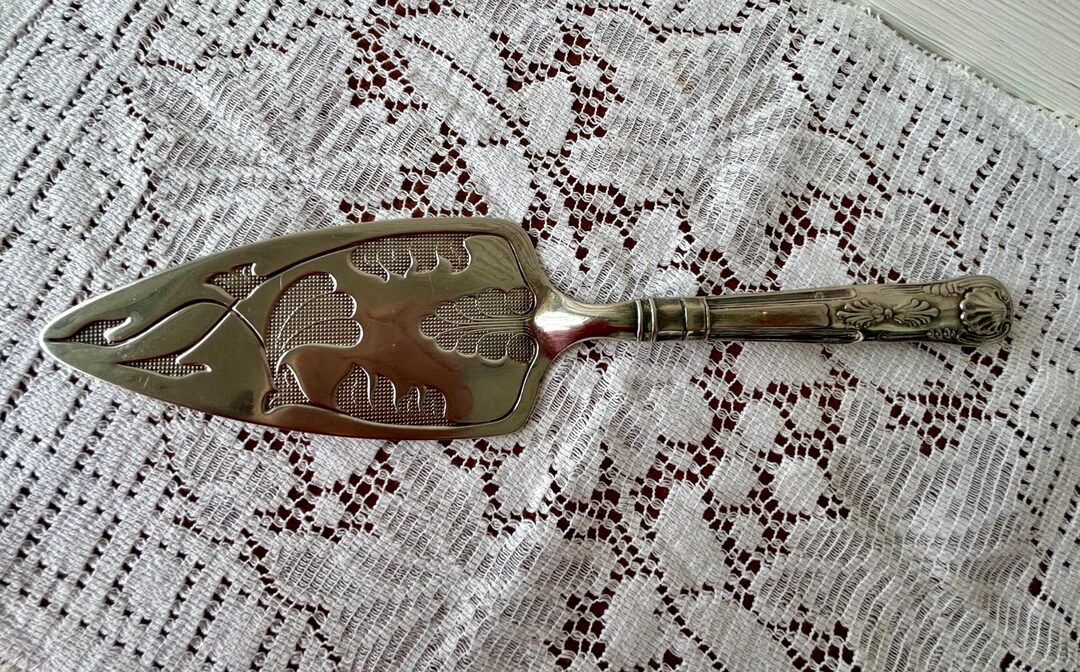 Vintage Ornate Cake Slice Server, Mayell Cake Server, EP Silver Plated ...