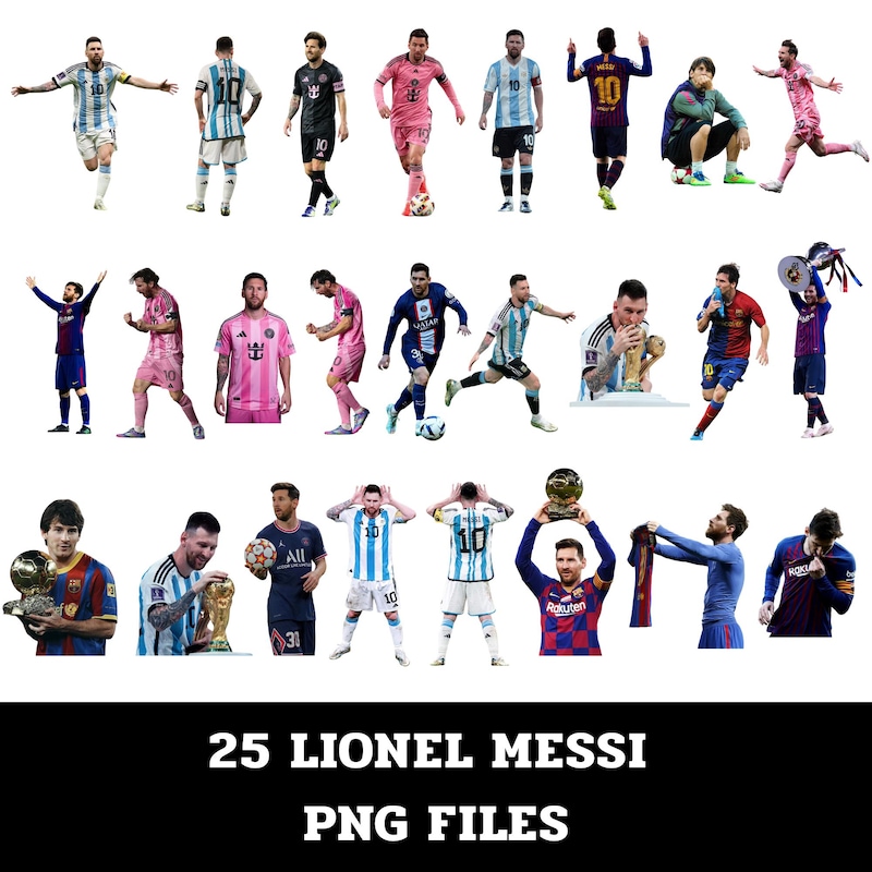 Messi Stickers - Etsy