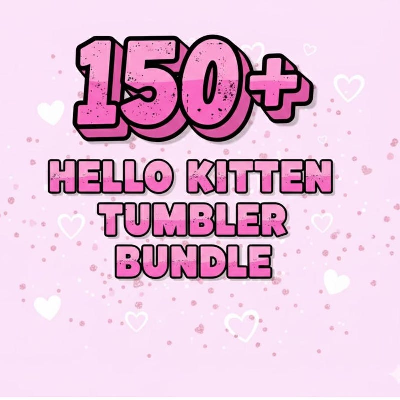 Cute Cat Tumbler Design - Etsy