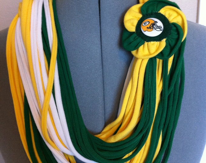 NFL Green Bay Packers Scarf. String Scarf. T-shirt Scarf. - Etsy
