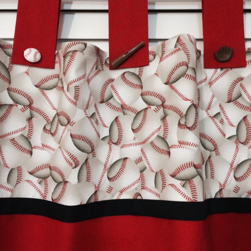 Baseball Curtains - Etsy