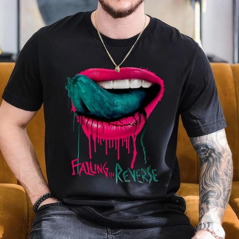 Falling in Reverse T-shirt - Unisex Rock Music Band Tee - Rocker Style ...