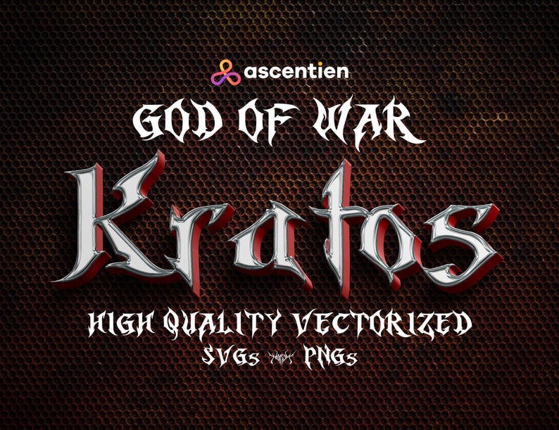 Kratos God of War SVG PNG Bundle | Spartan Warrior Clipart (digital ...