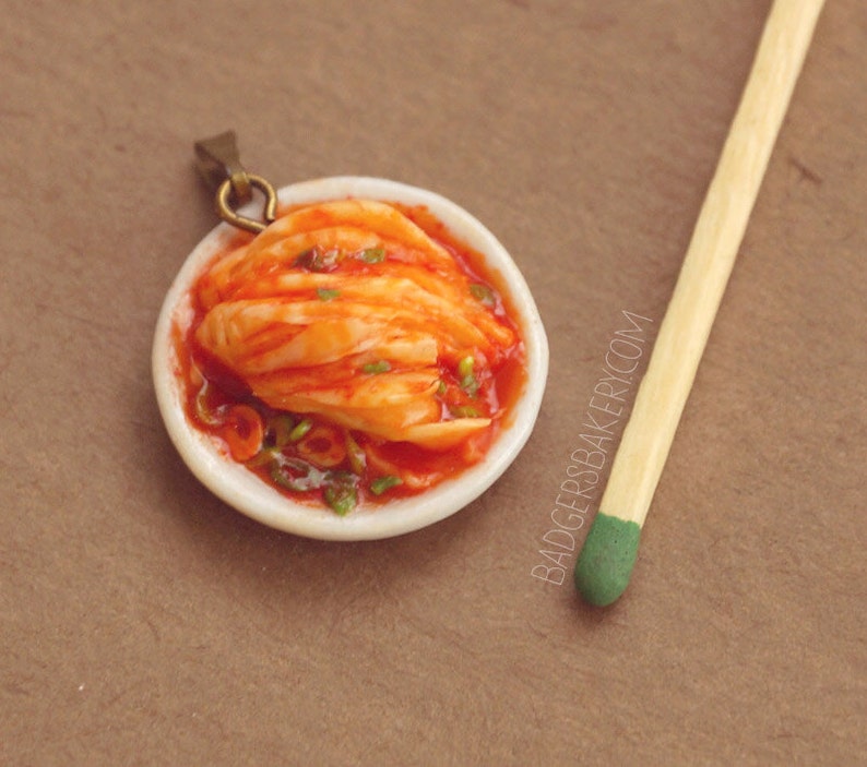KIMCHI Necklace Miniature Food Jewelry KOREAN Cuisine - Etsy