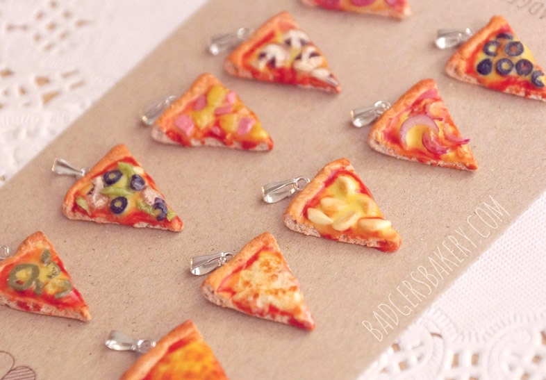 Tiny PIZZA SLICE Miniature Food Any Custom Topping 1/12 - Etsy