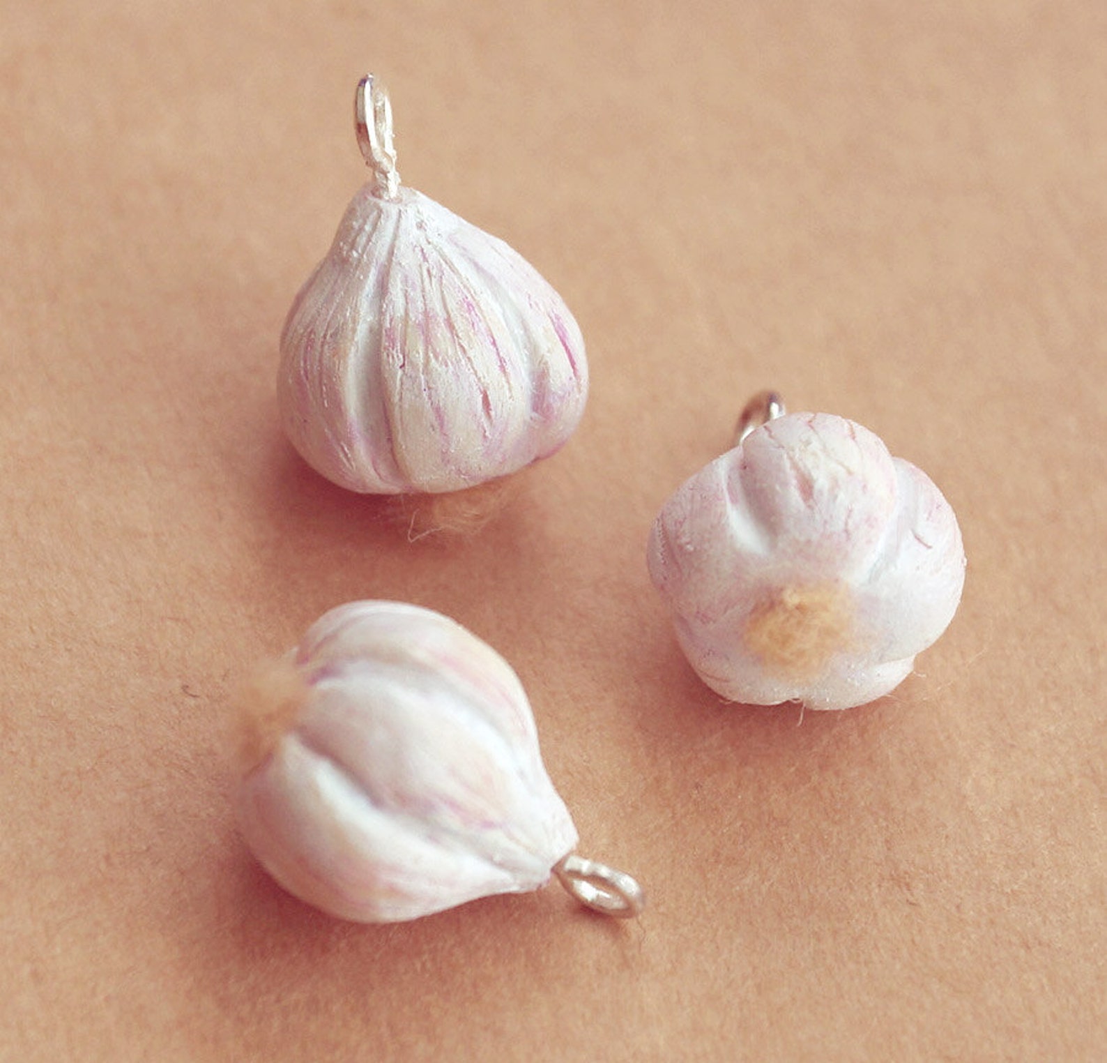 Miniature GARLIC CHARM Garlic Pendant Tiny Food Jewelry | Etsy