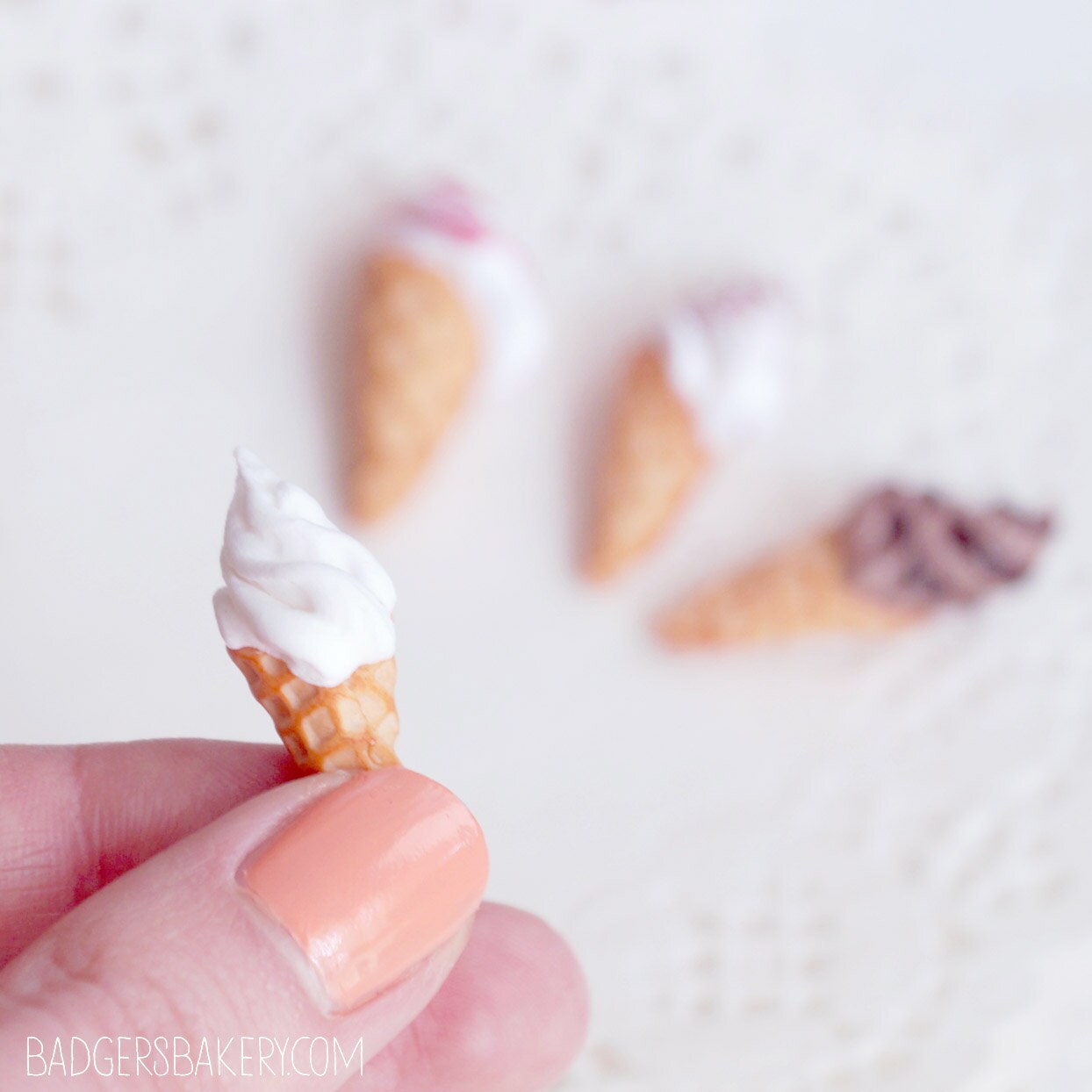 Miniature SOFT SERVE Ice Cream Cone Summer Treat for Your - Etsy