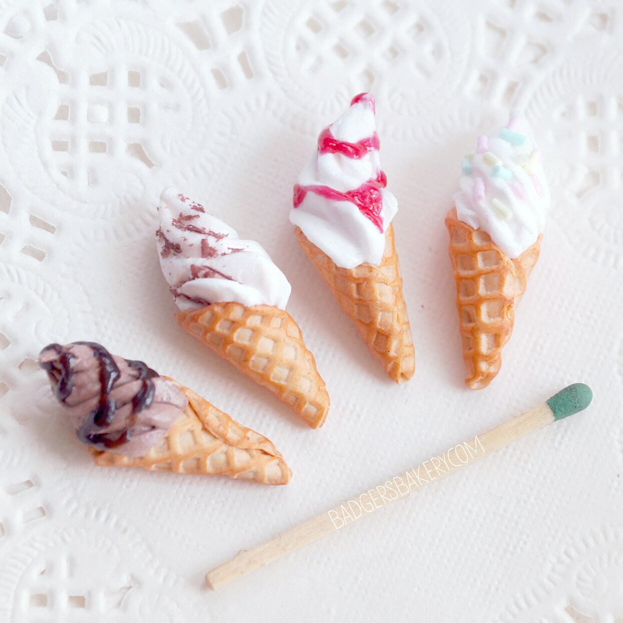 Miniature SOFT SERVE Ice Cream Cone Summer Treat for Your - Etsy