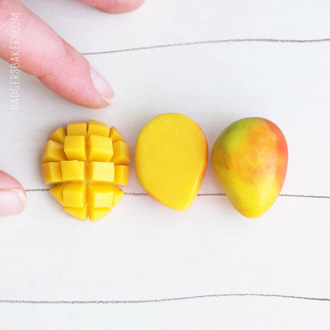 Miniature MANGO Prop, Fake Food for Dolls, Dollhouse Miniature, 1/12, 1 ...