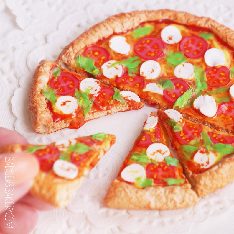Tiny PIZZA SLICE Miniature Food Any Custom Topping 1/12 - Etsy