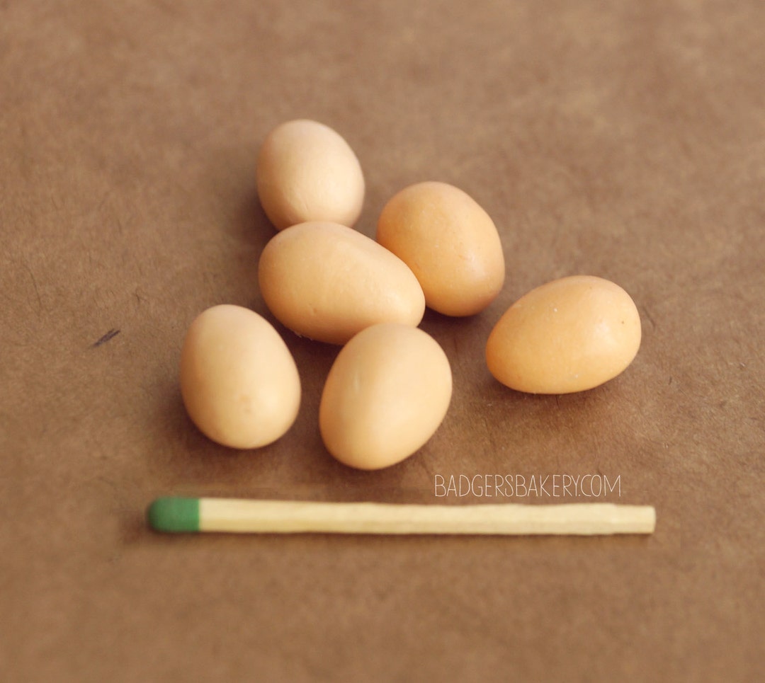 Miniature EGGS 6 PCS Dummy Eggs Doll Food Dollhouse - Etsy