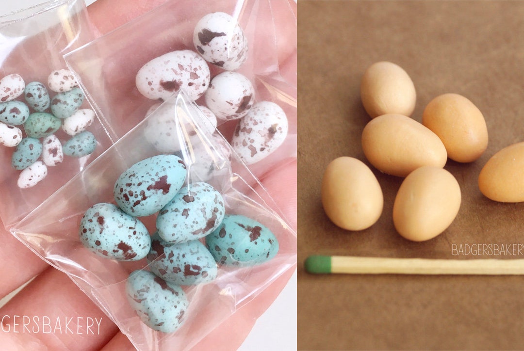 Miniature EGGS 6 PCS, Dummy Eggs, Doll Food, Dollhouse Decoration, All ...