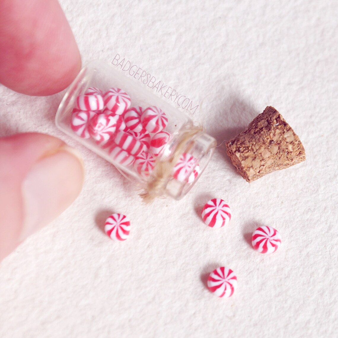 Miniature PEPPERMINT CANDY Jar Christmas Dollhouse 1/12 1/6 - Etsy Canada