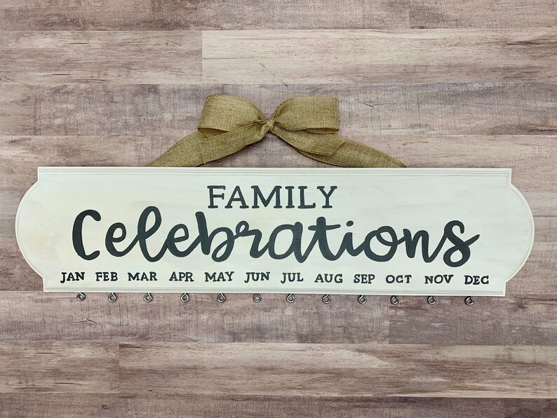 Family Celebrations Board Birthday Board Family Birthday - Etsy