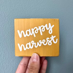 Mini Fall Signs Gather Wood Sign Custom Wooden Blocks - Etsy