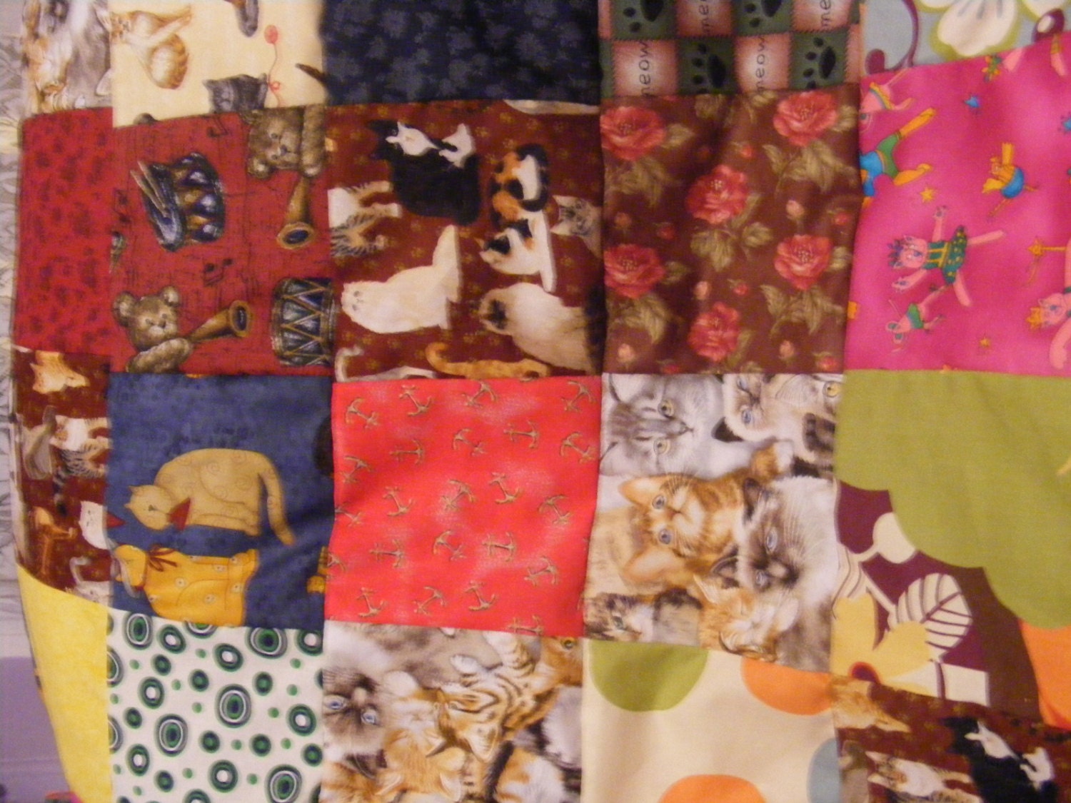 Personalised patchwork Dog Quilt bed liner blanket. Perfect | Etsy