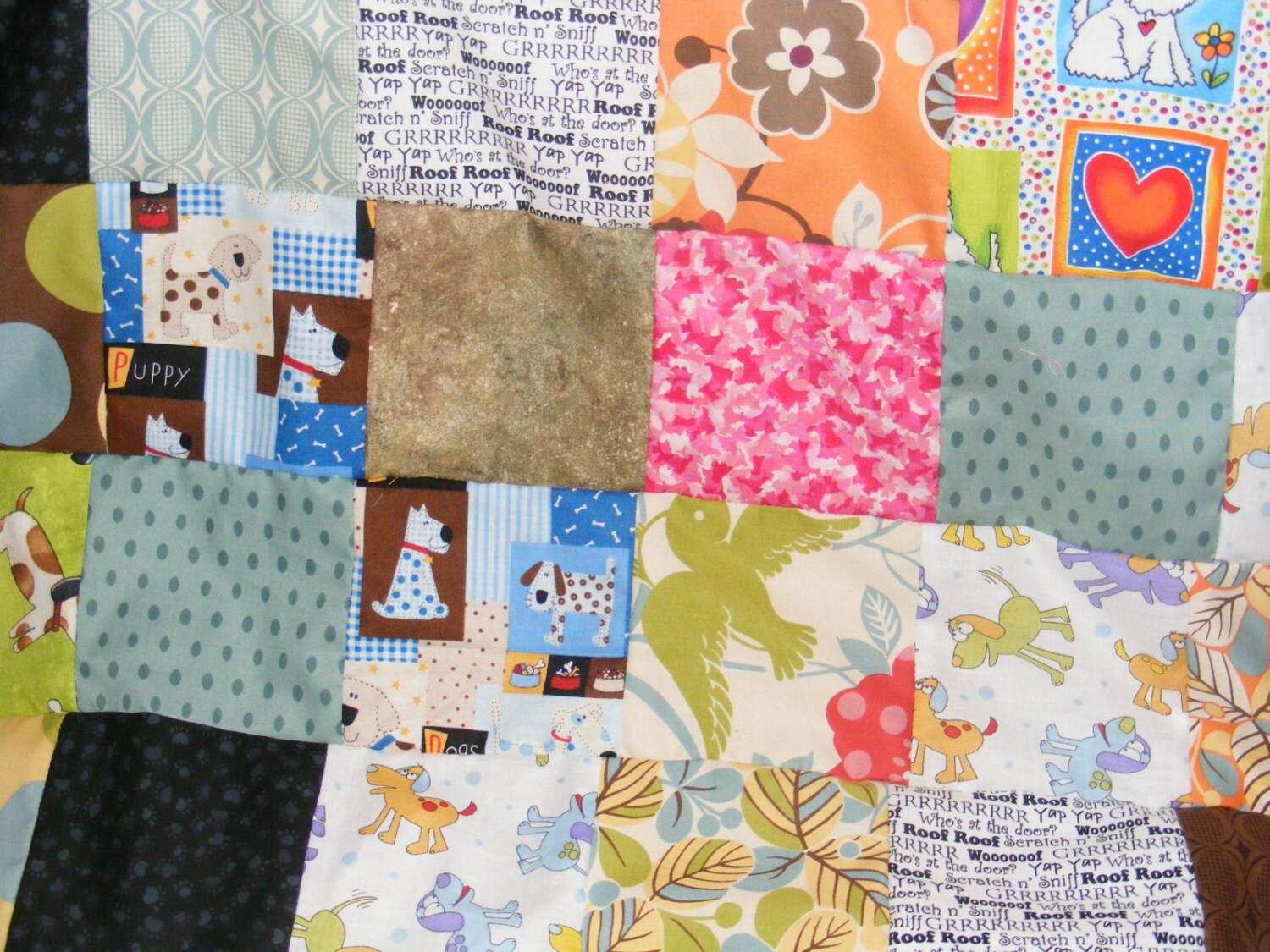 Personalised patchwork Dog Quilt bed liner blanket. Perfect | Etsy