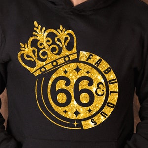 66 and Fabulous SVG 66th Birthday Svg Birthday Queen Svg 66 - Etsy