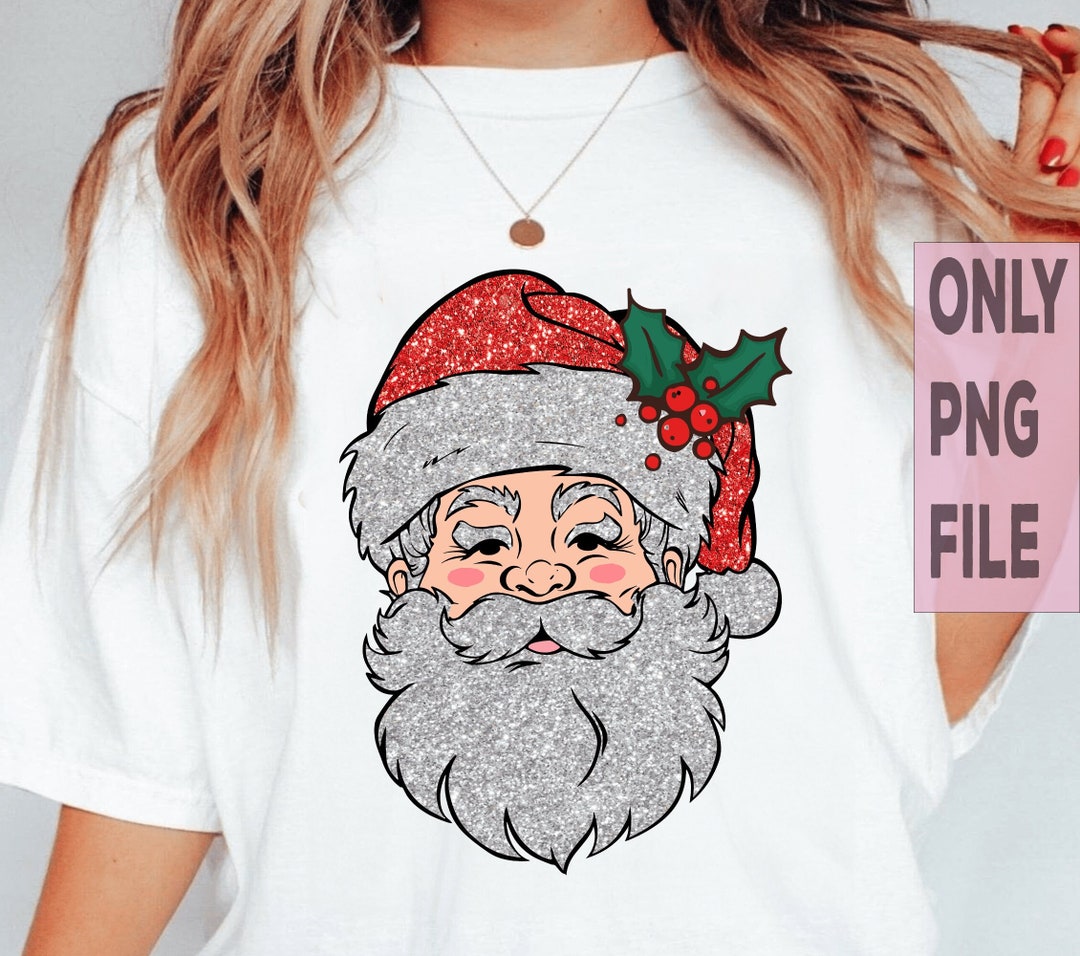 Retro Santa PNG Christmas PNG Retro Design Cute Christmas - Etsy