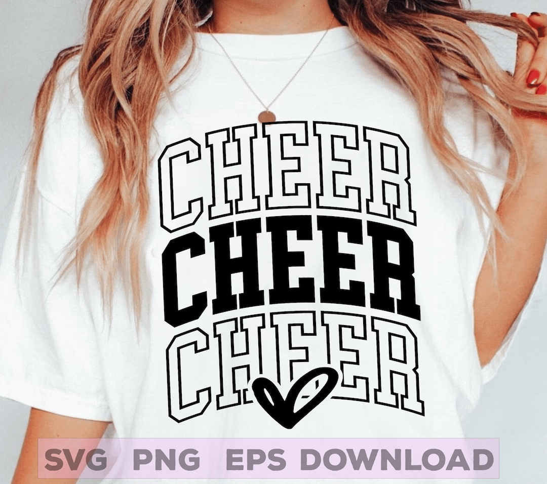 Cheer SVG, Cheer Cut File for Cricut, Cheerleader Svg, Cheer Word SVG ...