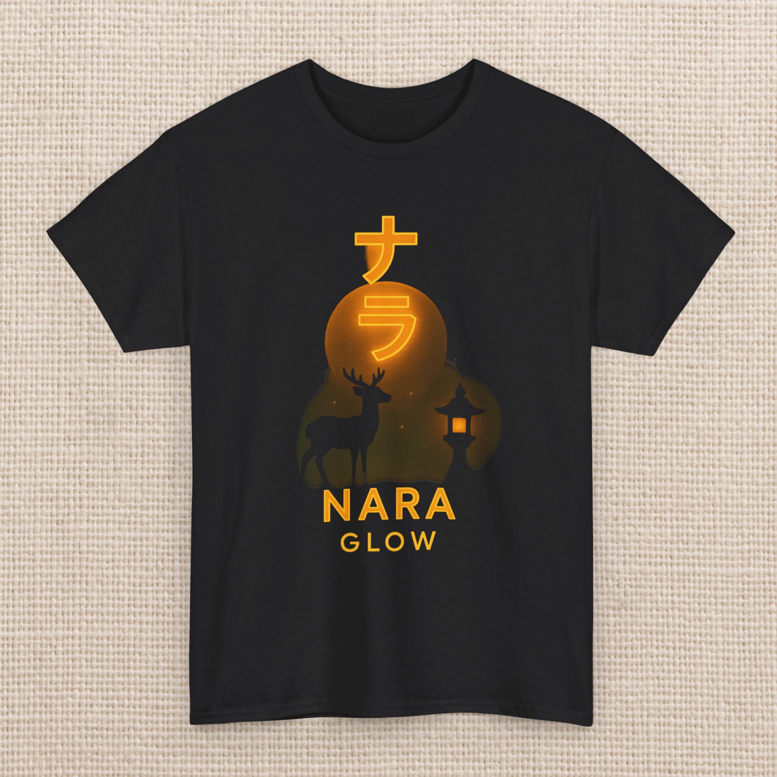 Nara Glow T-Shirt | Neon Japan Series | Japanese Deer Lantern Design ...