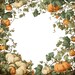 12 Pumpkin Frames – Fall PNG Clipart | Autumn Wreath Borders for Cards ...