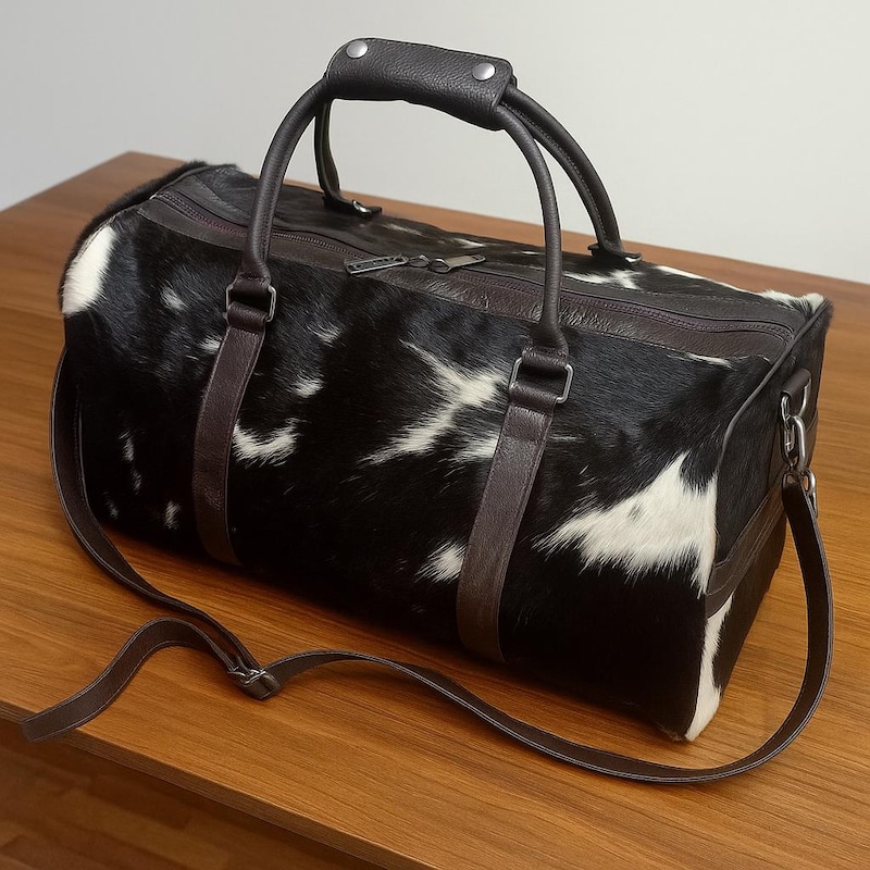 Black Cow Hide Bags - Etsy