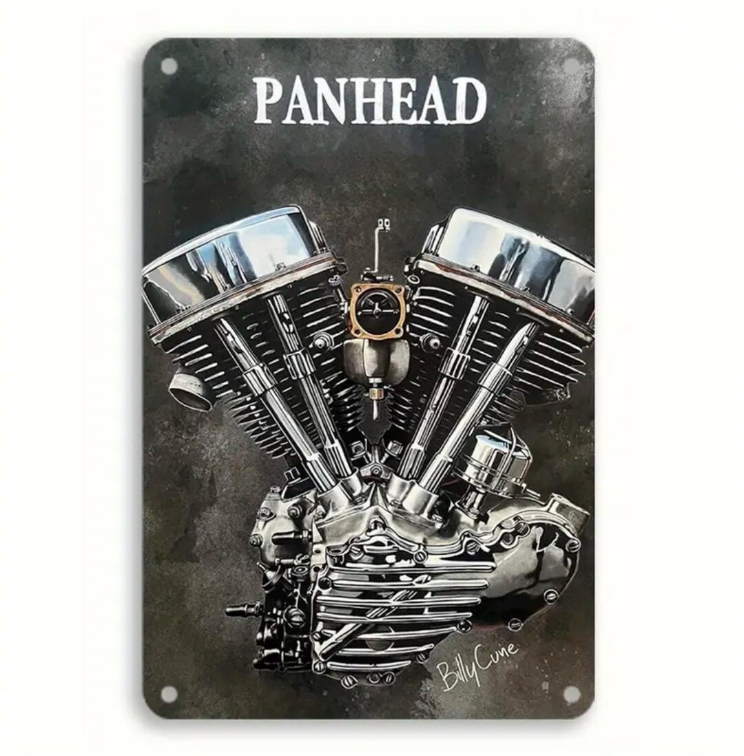 Panhead Metal Decorative Sign - Etsy