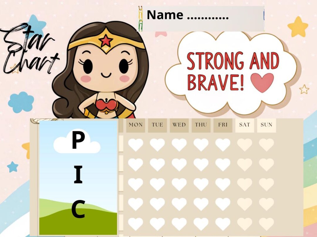 Brave Girls Challenge Chart + FREE Nature Map - Etsy