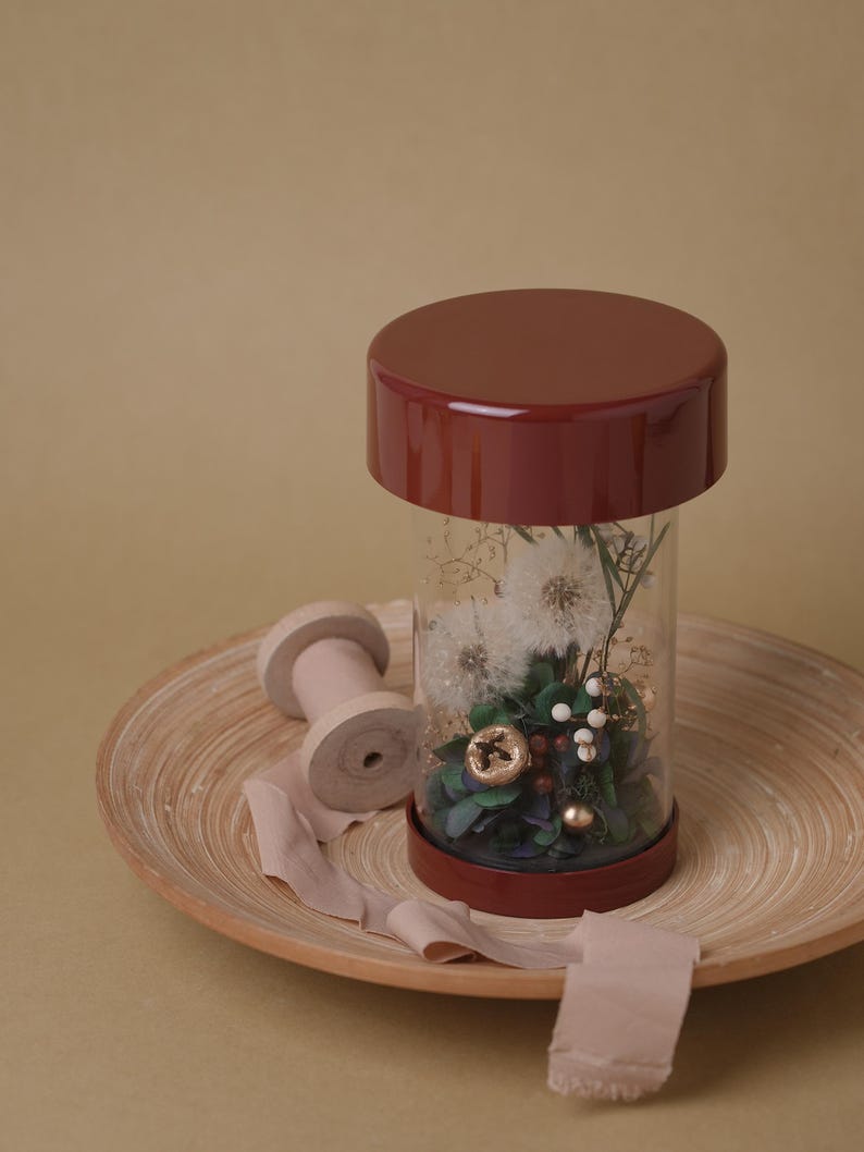 Preserved Flower Night Light, Glass Dome Lamp With Eternal Roses ...